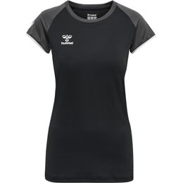 Hummel Funktionsshirt Damen Gr&ouml;&szlig;e L dunkelgrau / schwarz / wei&szlig;