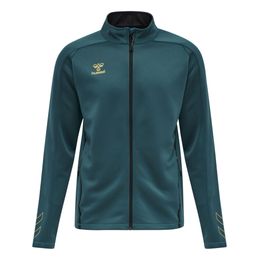 Hummel Sportsweatjacke 'Cima' Herren Gr&ouml;&szlig;e S gold / smaragd