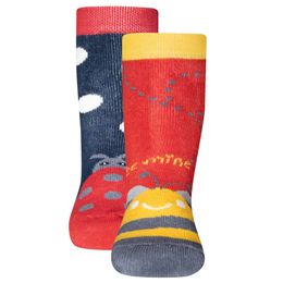 Ewers Stoppersocken M&auml;dchen Gr&ouml;&szlig;e 25/26 navy / rot / offwhite