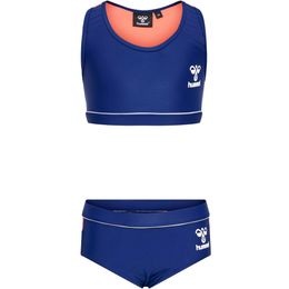 Hummel Sportbikini 'Bell' M&auml;dchen Gr&ouml;&szlig;e 116 kobaltblau / pfirsich / wei&szlig;