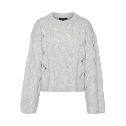 V&eacute;ro Moda Vero Moda Pullover 'LINA ' Damen Gr&ouml;&szlig;e L grau