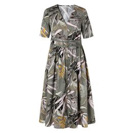 TATUUM Kleid 'Silta' Damen Gr&ouml;&szlig;e 38 khaki / mischfarben Winterkleid