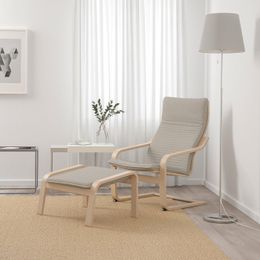 IKEA PO&Auml;NG Sessel und Hocker