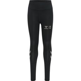 Hummel Leggings M&auml;dchen Gr&ouml;&szlig;e 140 schwarz / wei&szlig;