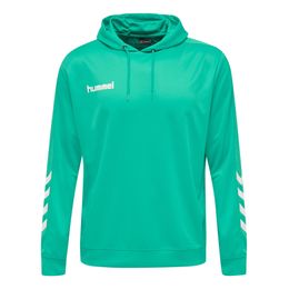 Hummel Sportsweatshirt 'Poly' Herren Gr&ouml;&szlig;e L t&uuml;rkis / wei&szlig;