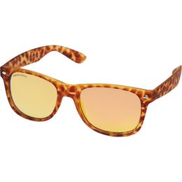 Urban Classics Sonnenbrille 'Likoma Mirror' Herren Gr&ouml;&szlig;e One Size braun / cognac / hellorange / schwarz