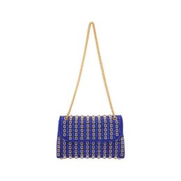 NAEMI Schultertasche Damen Gr&ouml;&szlig;e One Size royalblau / gold