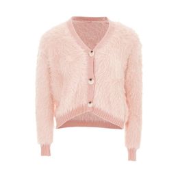 Swirly Knit Cardigan female Pink size M