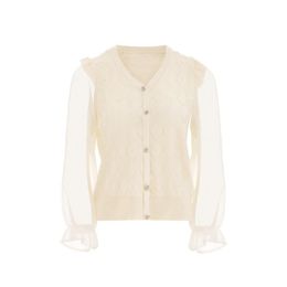 Carnea Knit Cardigan female Beige size XS/S
