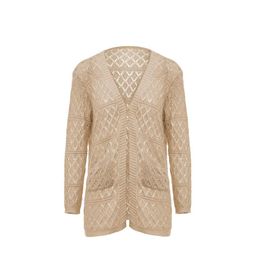 SANIKA Strickjacke Damen Gr&ouml;&szlig;e XS/S beige