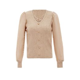 Naemi Knit Cardigan female Beige size XS/S