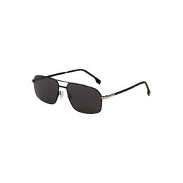 BOSS Sonnenbrille Herren Gr&ouml;&szlig;e 58 schwarz / silber