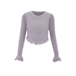 swirly Pullover Damen Gr&ouml;&szlig;e XS/S taupe