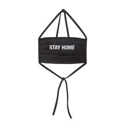 Mister Tee Wrap 'Stay Home' male Black size One Size