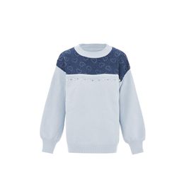 SANIKA Pullover Damen Gr&ouml;&szlig;e M navy / hellblau