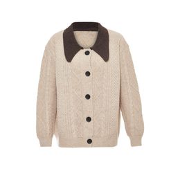 Caneva Knit Cardigan female Beige size M