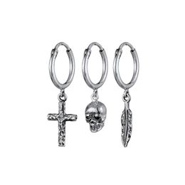 Kuzzoi Earring male Silver size One Size
