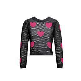 IMMY Pullover Damen Gr&ouml;&szlig;e XS/S dunkelpink / schwarz