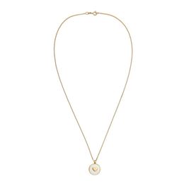 Elli Kette 'Pl&auml;ttchen' Damen Gr&ouml;&szlig;e 45 gold / wei&szlig;