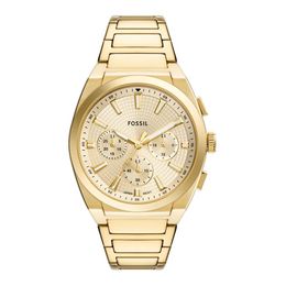 Fossil Analog Watch 'Everett' male Gold size One Size