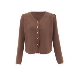 Naemi Knit Cardigan female Brown size XS/S