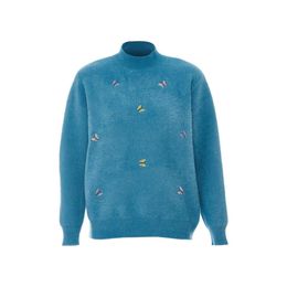 Poomi Pullover Damen Gr&ouml;&szlig;e M blau / gelb / flieder / schwarz