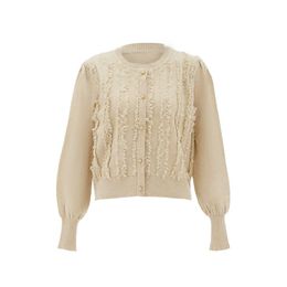 Naemi Knit Cardigan female Beige size XS/S