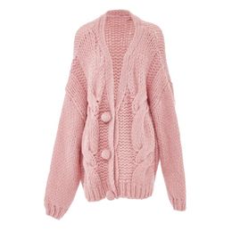ebeeza Strickjacke Damen Gr&ouml;&szlig;e M pink