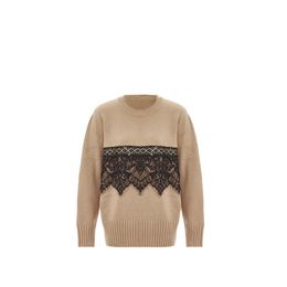 caissa Pullover Damen Gr&ouml;&szlig;e M beige / schwarz