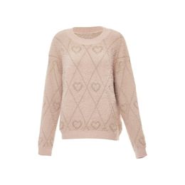 ebeeza Pullover Damen Gr&ouml;&szlig;e M nude / gold