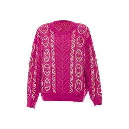 ebeeza Pullover Damen Gr&ouml;&szlig;e One Size pink / wei&szlig;