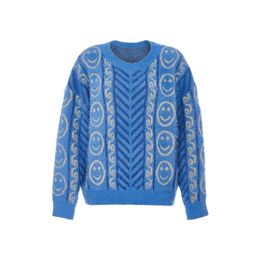 ebeeza Pullover Damen Gr&ouml;&szlig;e One Size blau / dunkelblau / gelb