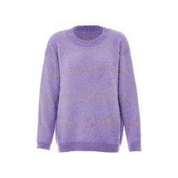 ebeeza Pullover Damen Gr&ouml;&szlig;e M beige / lavendel