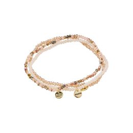 Pilgrim Armband 'Indigo' Damen Gr&ouml;&szlig;e One Size creme / cappuccino / gold / altrosa