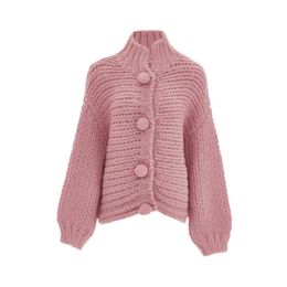 ebeeza Strickjacke Damen Gr&ouml;&szlig;e M rosa