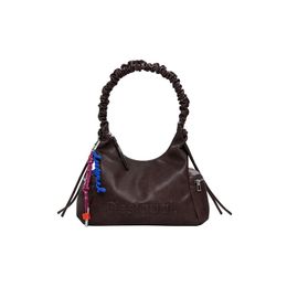 Desigual Handtasche Damen Gr&ouml;&szlig;e One Size kobaltblau / braun / rot