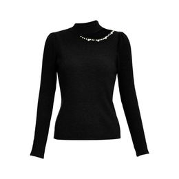 paino Pullover Damen Gr&ouml;&szlig;e M schwarz / perlwei&szlig;