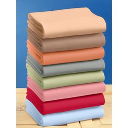 w&auml;schepur unisex Betttuch rot Gr&ouml;&szlig;e 1 St. 140x200 - 160x200 cm