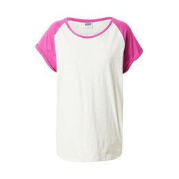 Urban Classics T-Shirt Damen Gr&ouml;&szlig;e L hellgrau / pink