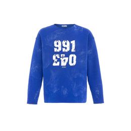 Dandalo Sweatshirt Herren Gr&ouml;&szlig;e XL royalblau / wei&szlig;