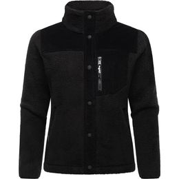 Ragwear Fleecejacke 'Appopis Block' Damen Gr&ouml;&szlig;e S schwarz