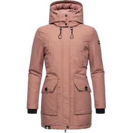 Navahoo Winterjacke Damen Gr&ouml;&szlig;e XL mauve / schwarz