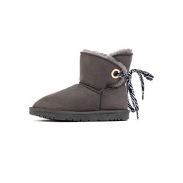 Gooce Snowboots 'Russel' Jungen Gr&ouml;&szlig;e 35 gold / dunkelgrau / schwarz / wei&szlig;