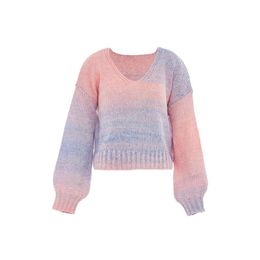 Sookie Pullover Damen Gr&ouml;&szlig;e XS/S blau / dunkelpink