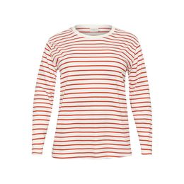 Kaffe CURVE Shirt 'Winni' Damen Gr&ouml;&szlig;e M rot / wei&szlig;