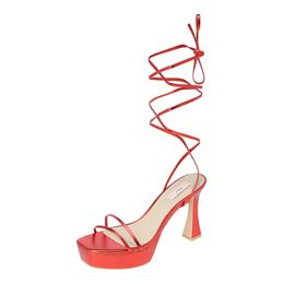 NLY by Nelly Strap Sandals female Red size 41