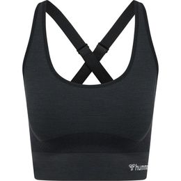 Hummel Sporttop Damen Gr&ouml;&szlig;e L hellgrau / schwarz