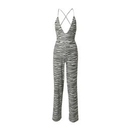 ABOUT YOU x Alina Eremia Jumpsuit 'Mina' Damen Gr&ouml;&szlig;e XL schwarz / wei&szlig;