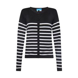 SANIKA Strickjacke Damen Gr&ouml;&szlig;e M schwarz / wei&szlig;