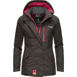 Marikoo Funktionsjacke 'Rabeaa' Damen Gr&ouml;&szlig;e XXXL anthrazit / pink / wei&szlig;